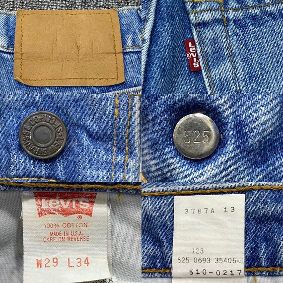 Levis 510 Jeans 90s Light Blue Washed Straight Leg Wo… - Gem