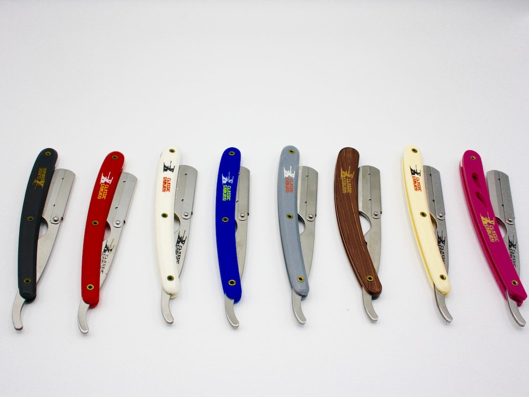 8 Pcs Classic Samurai 8 Different Colors Straight Razors - Etsy