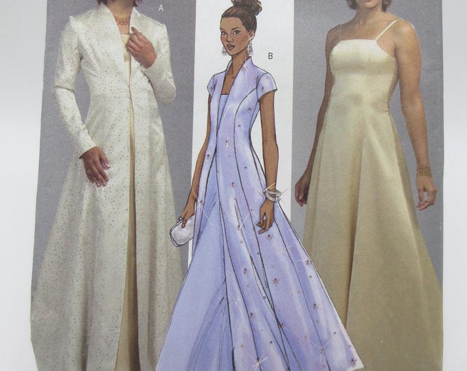 Butterick Easy Plus Size Event Gown and Coat Size 16 to 22 Bust 38" to ...