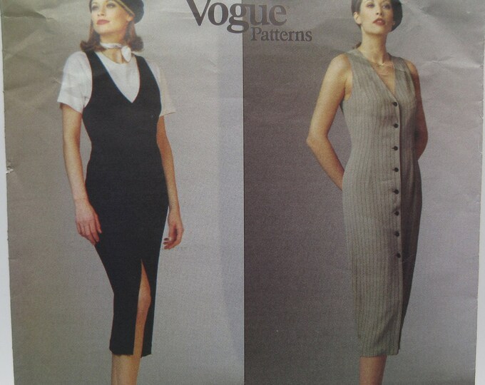 Vogue DKNY Designer Uncut Dress or Jumper Sizes 8 10 12 Bust 31 and ...