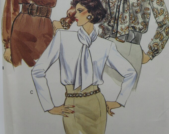 Vogue Very Easy Blouse Pattern Uncut Factory Folded 14 16 18 Loose Fit ...