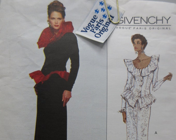 Vogue Paris Original Givenchy Special Event Gown or Dress Uncut Sizes ...