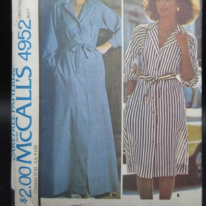 Halston Summer Dress Pattern by Mccall's Uncut Size 10 Bust 32.5 ...