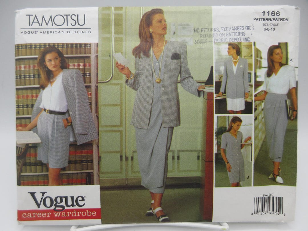 Vogue Designer Easy Jacket, Dress, Top, Skirt & Shorts by Tomatsu 6 8 ...