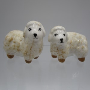 Sheep Salt and Pepper Petite Set Vintage Gift Condition Ceramic - Etsy