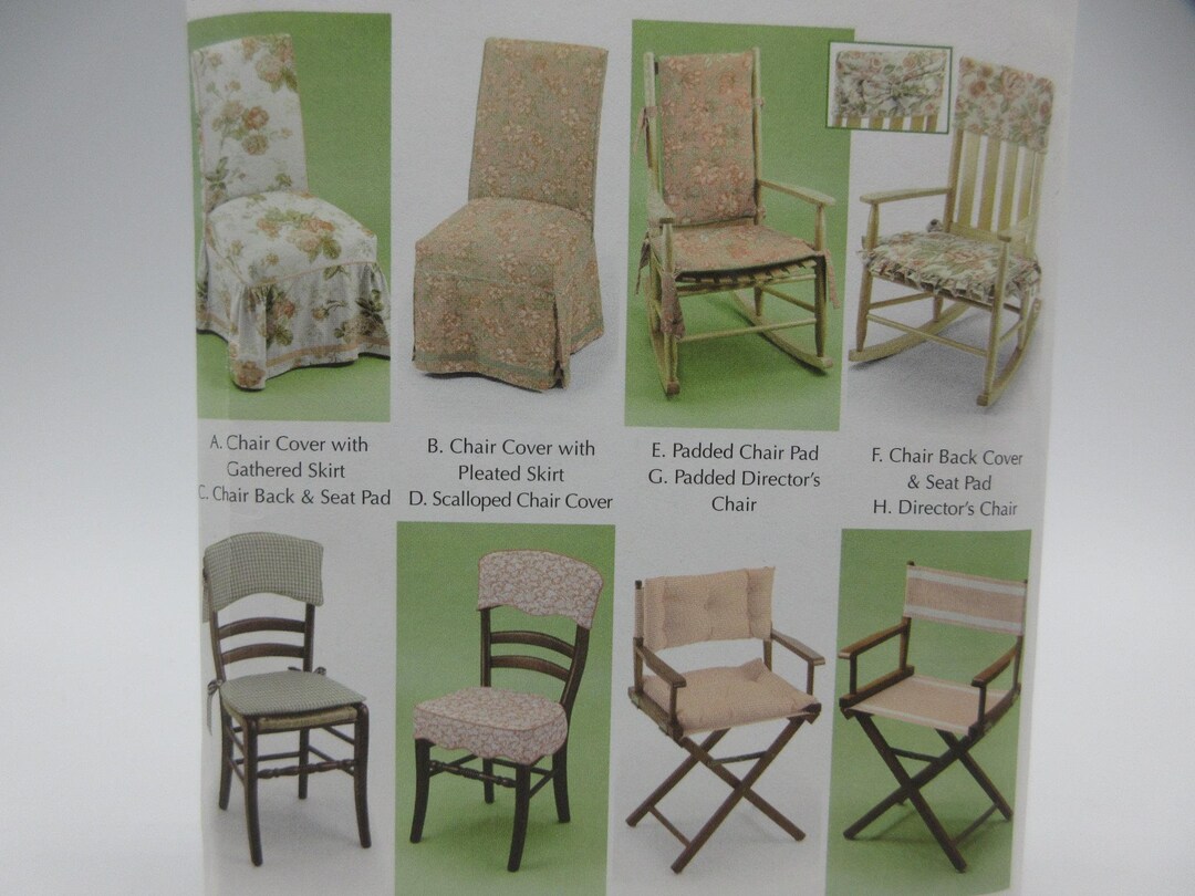 Simplicity Chair Covers Easy Designer Pattern 8 Styles Chair Covers ...