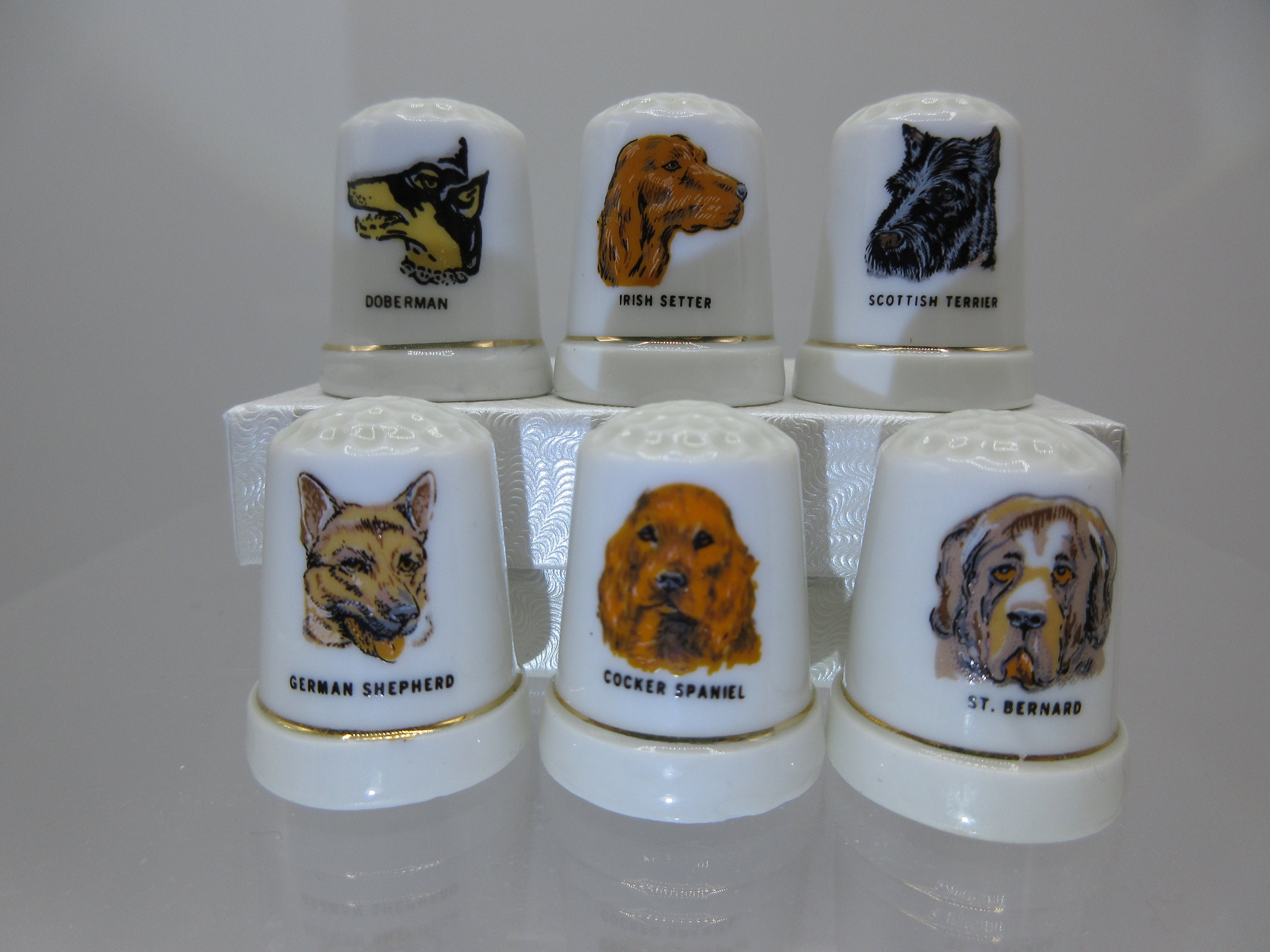 Choice of Collectible Dog Thimbles Six Breeds Your Choice All - Etsy
