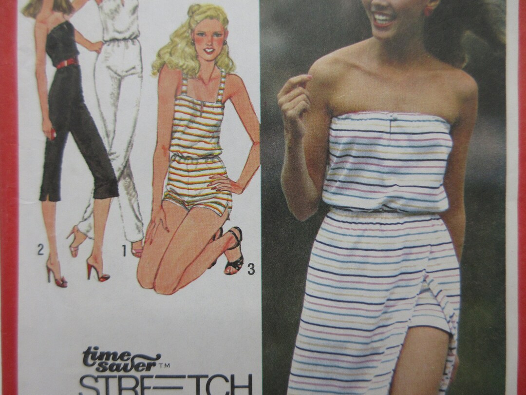 Simplicity 9433 Uncut Knit Jumpsuit and Wrap Skirt Time Saver - Etsy
