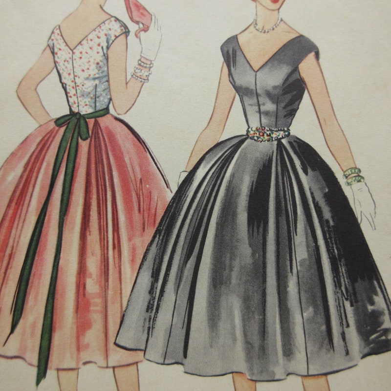 1950s Prom Dress - Etsy