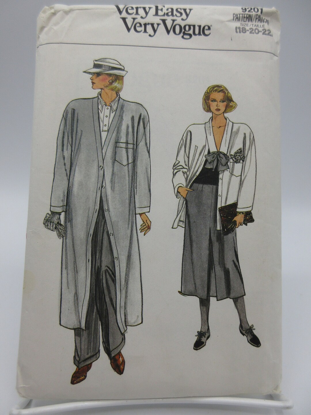 Vogue Very Easy Plus Size Coat or Jacket and Skirt or Pants Pattern ...