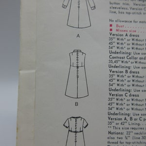 Vogue Easy Maternity Career Dress or for Evening or Day Dress A-line ...