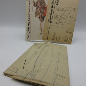 Simplicity 3/4 Length Coat and Slim Skirt Size 16 Bust 36 Inches ...