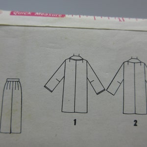 Simplicity 3/4 Length Coat and Slim Skirt Size 16 Bust 36 Inches ...