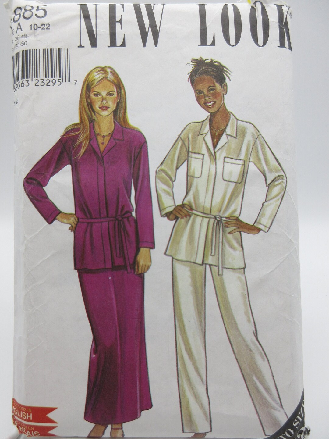 New Look Uncut Skirt Pants Top and Tie Factory Folded 10 12 14 16 18 20 ...