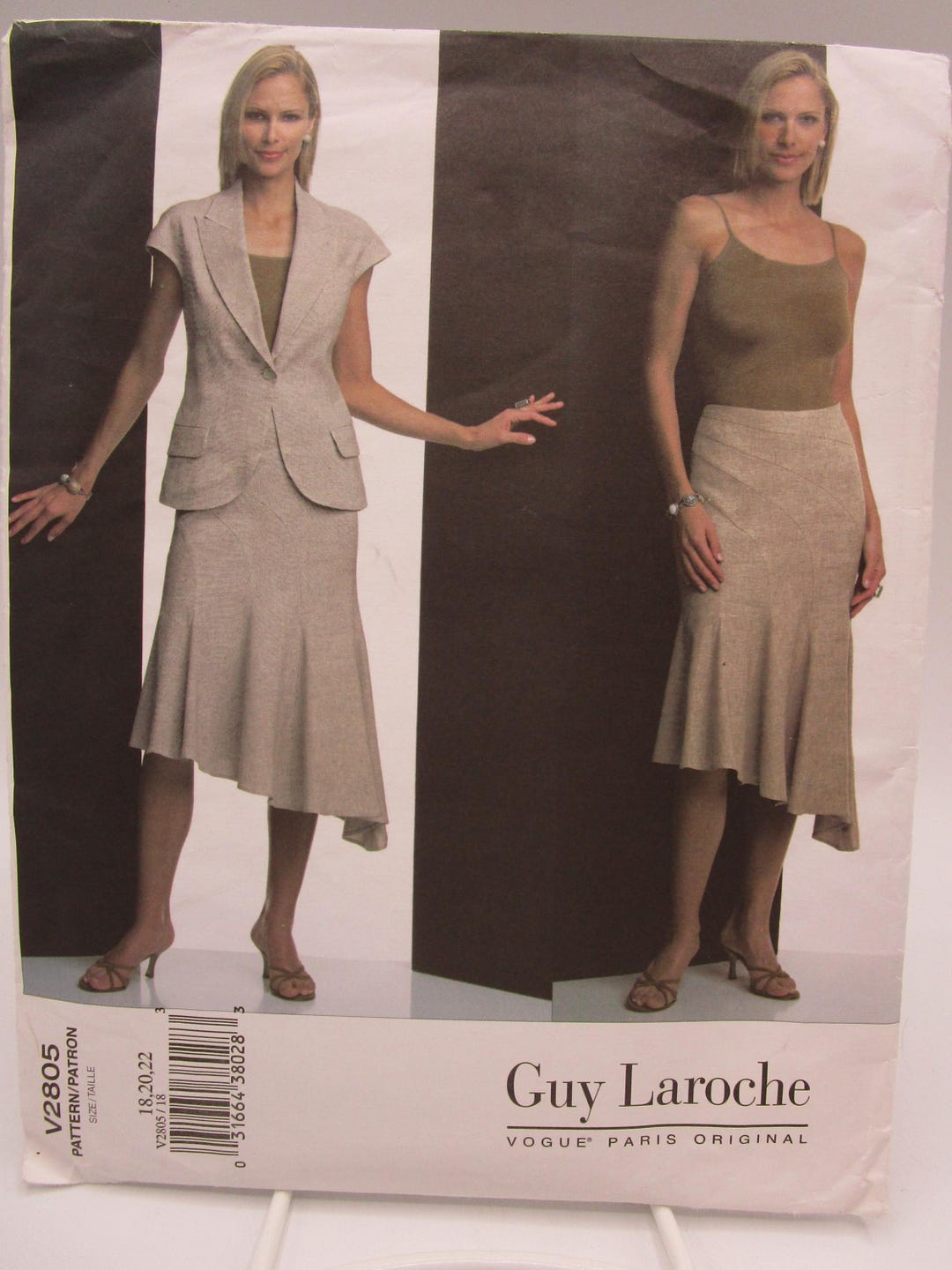 Vogue Plus Paris Original 18 20 22 Guy Laroche Jacket, Skirt Bust 40 ...