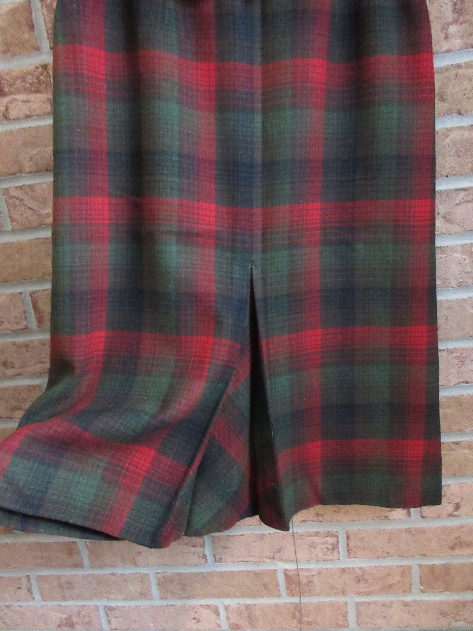 Pendleton Plaid NOS 1950s Red and Green Vest and Skirt XS/S - Etsy