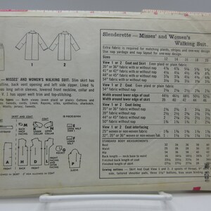 Simplicity 3/4 Length Coat and Slim Skirt Size 16 Bust 36 Inches ...