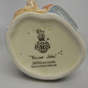 Royal Doulton Farmer John Ash Tray Receiver Figurine 1932-73 Character ...
