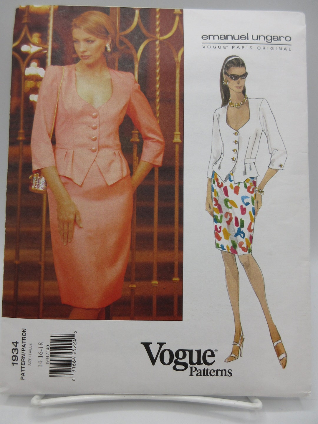 Vogue Paris Original 14 16 18 Ungaro Event Top & Skirt Bust 30 to 40 ...