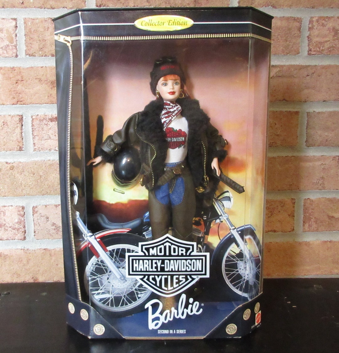 NRFB Barbie Harley Davidson 1998 Limited Edition Complete Titian Haired ...