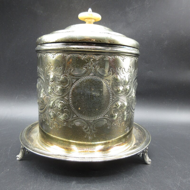 Antique Biscuit Jar - Etsy