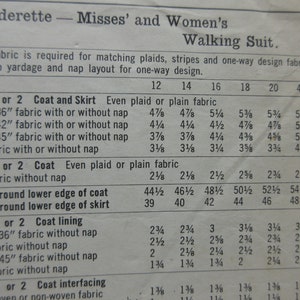 Simplicity 3/4 Length Coat and Slim Skirt Size 16 Bust 36 Inches ...