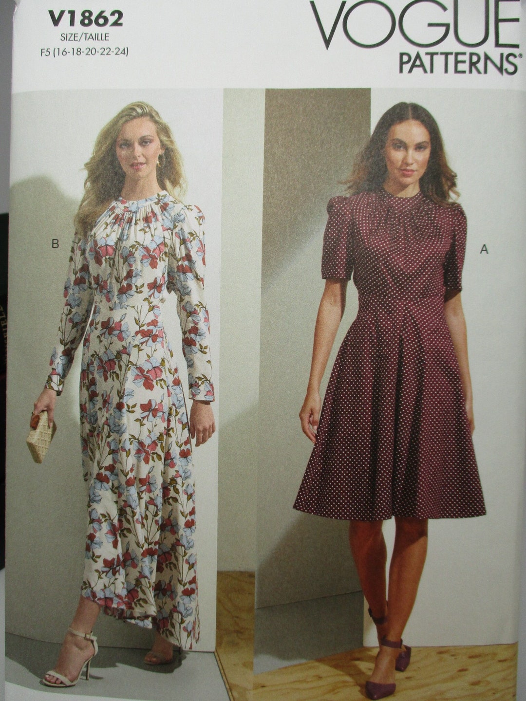 Vogue Dress 8-16 or 16-24, 2 Lengths Event or Day, as New Uncut FF ...