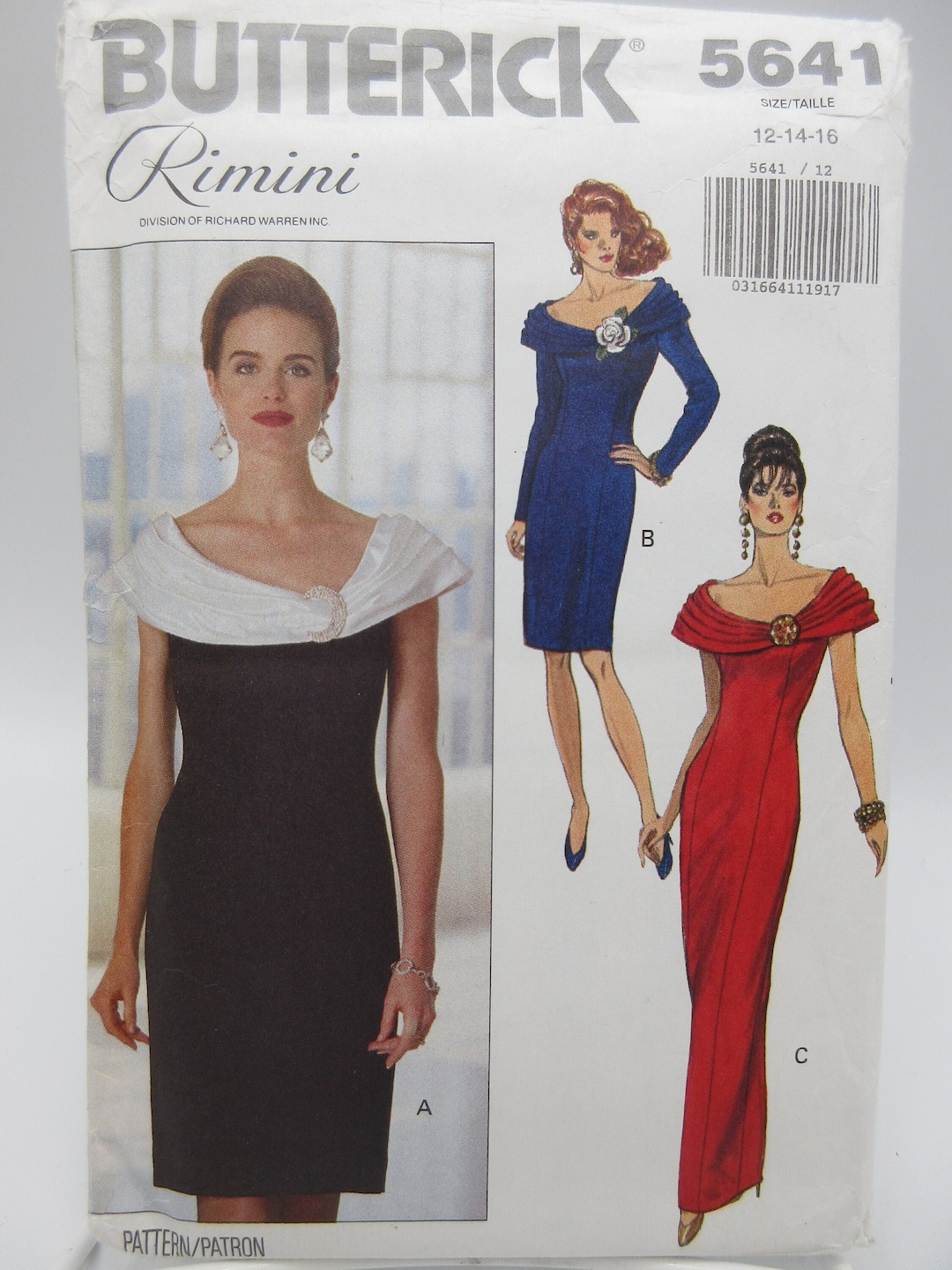 Butterick Designer Pattern Uncut Factory Folded Easy Special Event Gown ...