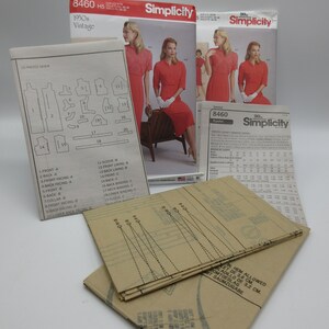 Simplicity 8460 Reissue 1950s Dress With Jacket and Lace Uncut Factory ...