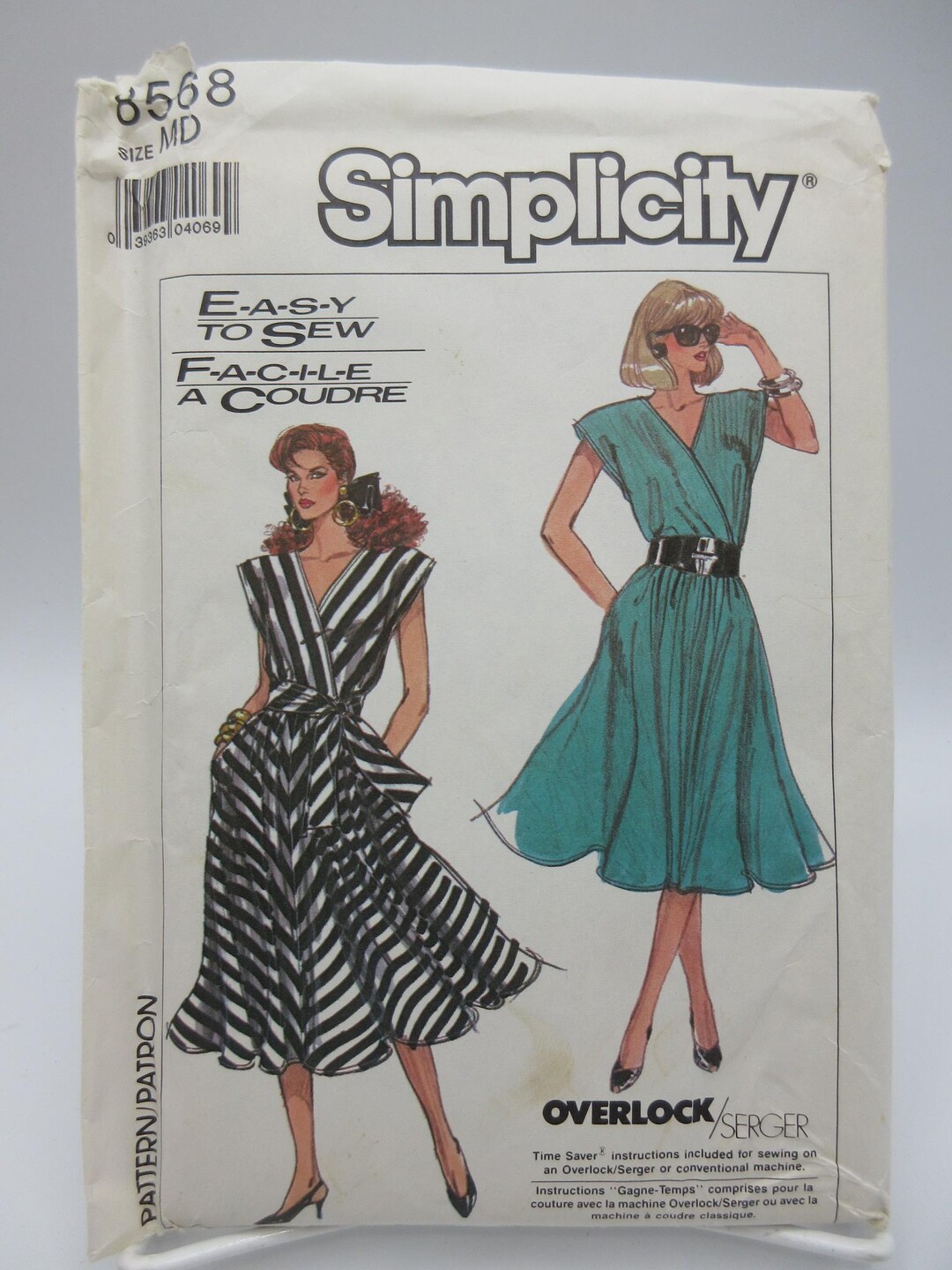 Simplicity Easy Bias Cut Dress 14 - 16 Bust 36" - 38" for Light Woven ...
