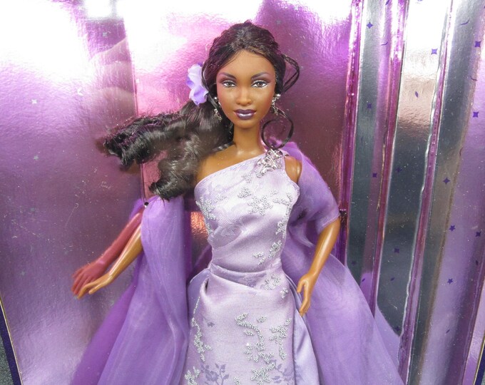 Barbie African American 2003 Collectors Edition Purple Gown NRFB B0145 ...