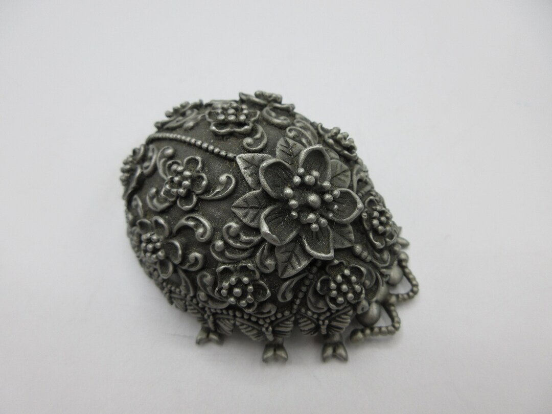 Chilmark Fine Pewter Ladybug Trinket Dish by Roz Selig With Dimensional ...