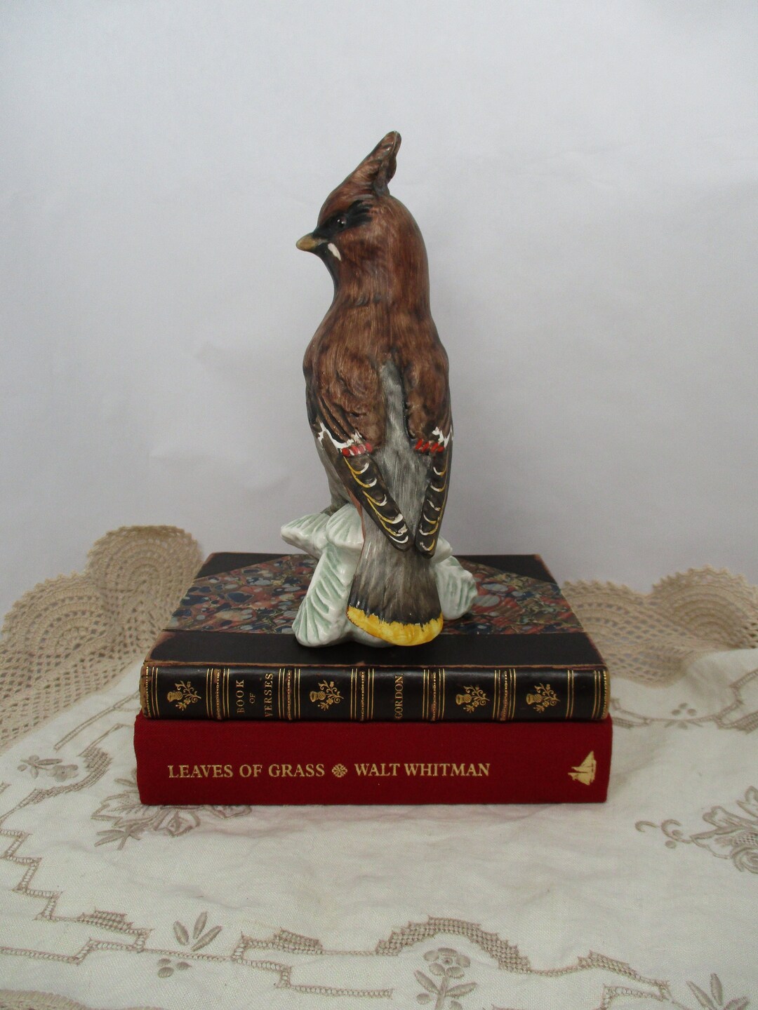 Goebel Cedar Waxwing Porcelain West Germany CV 80, Dated 1967, Foil Tag ...