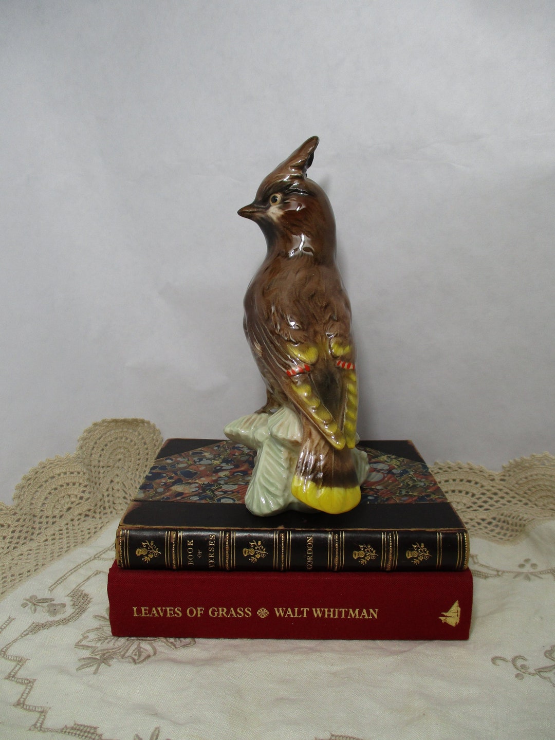 Goebel Cedar Waxwing Figurine, CV 80, Made in West Germany 1949-1990 ...