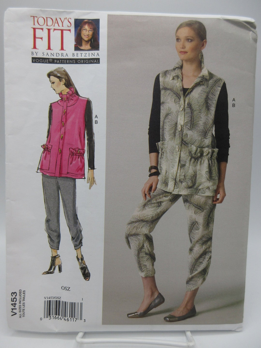 Vogue Vest and Pants Pattern Sandra Betzina All Sizes Bust 32 to 55 ...