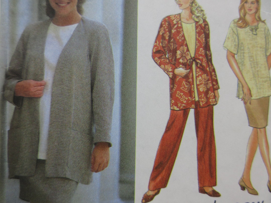 Simplicity Full Figure Uncut Mary Duffy Pattern Easy to Sew Jacket ...