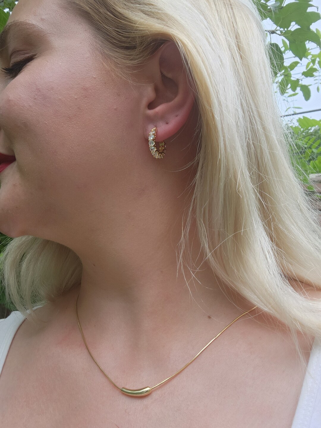 Irregular Pendant Necklace Silver or Gold//abstract Everyday Minimalist ...