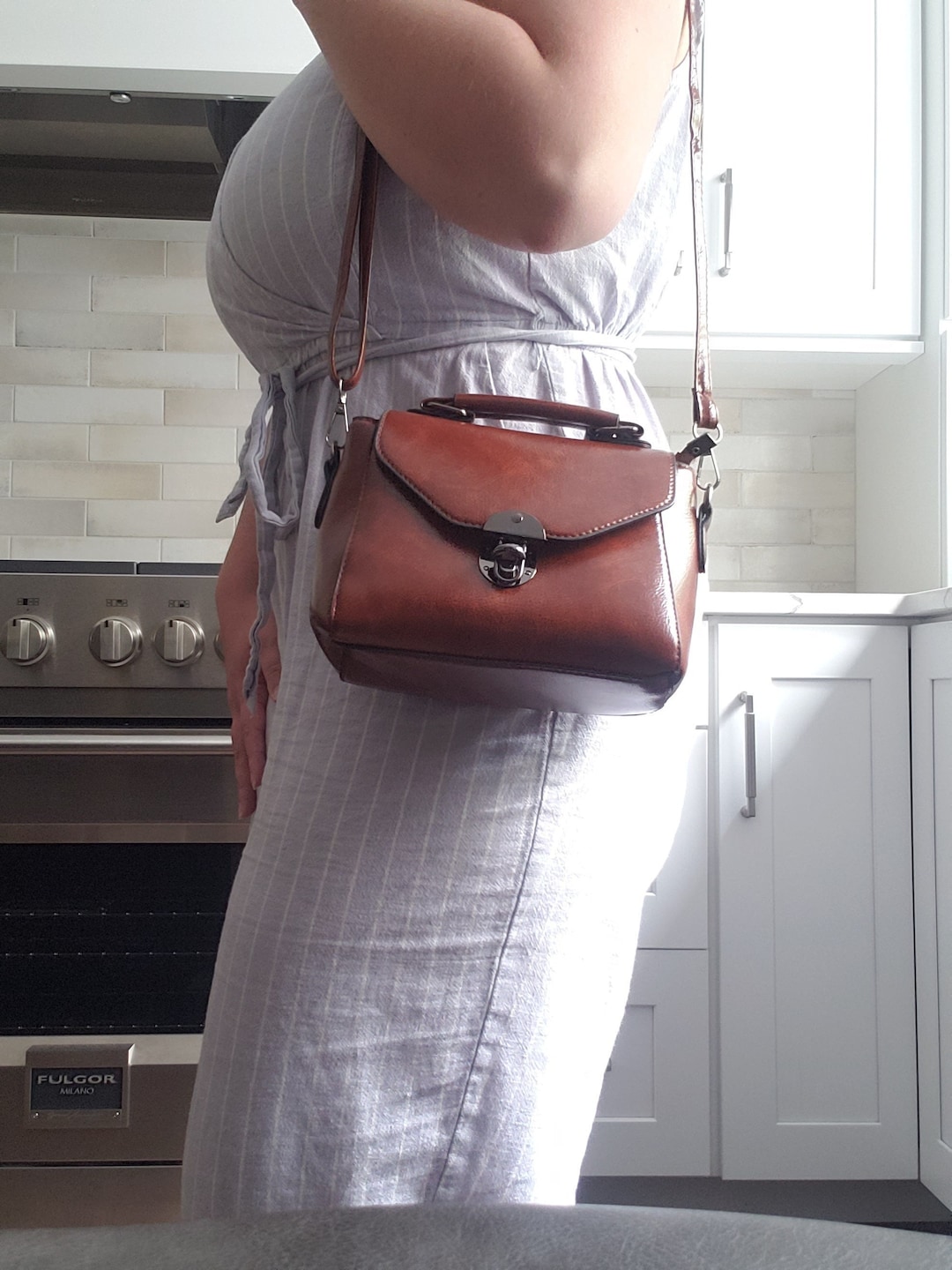 Crossbody Purse Vegan Leather Everyday Convertible Crossbody or Handbag ...