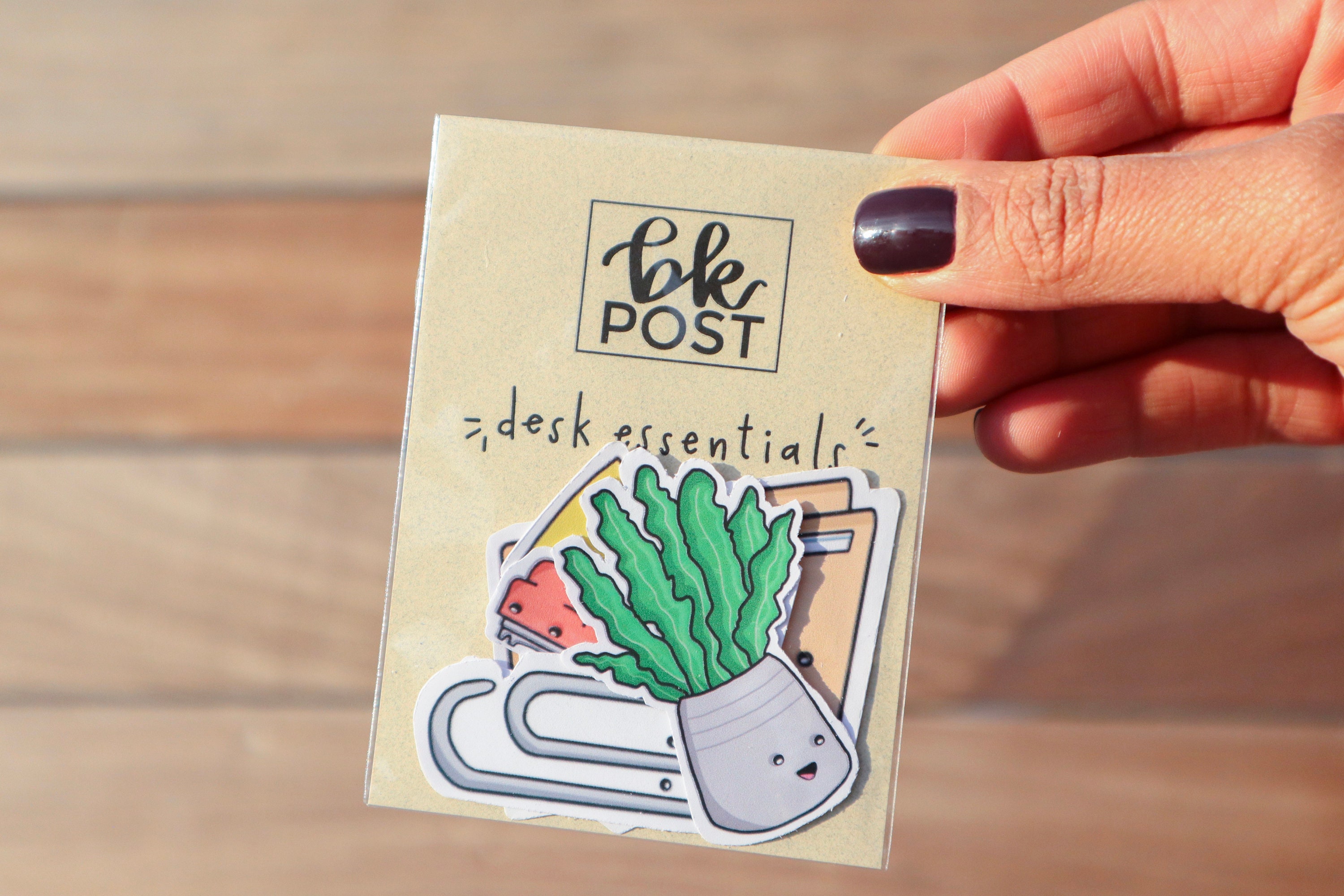 Cute 'desk Essentials' Sticker Pack Vinyl | Etsy