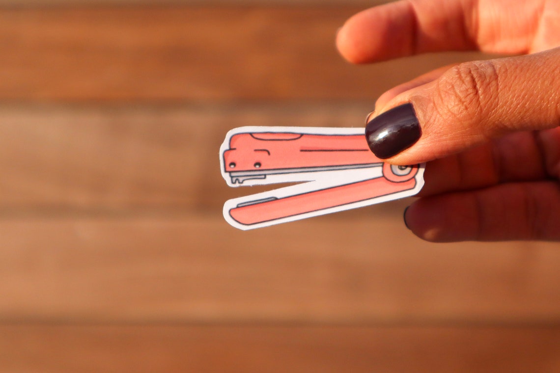 Cute 'desk Essentials' Sticker Pack Vinyl | Etsy