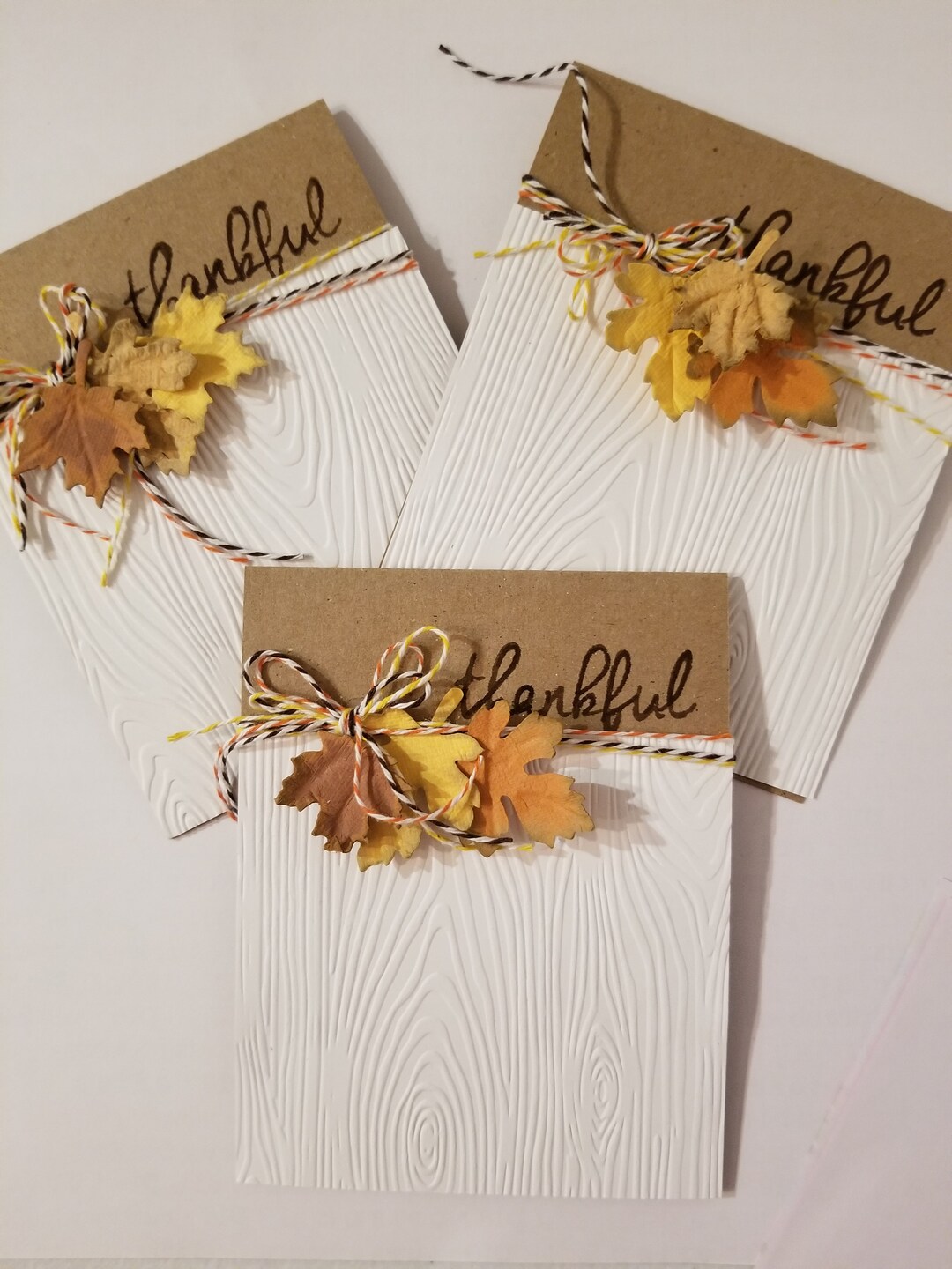 Handmade Thanksgiving Holiday Thankful Fall Card - Etsy