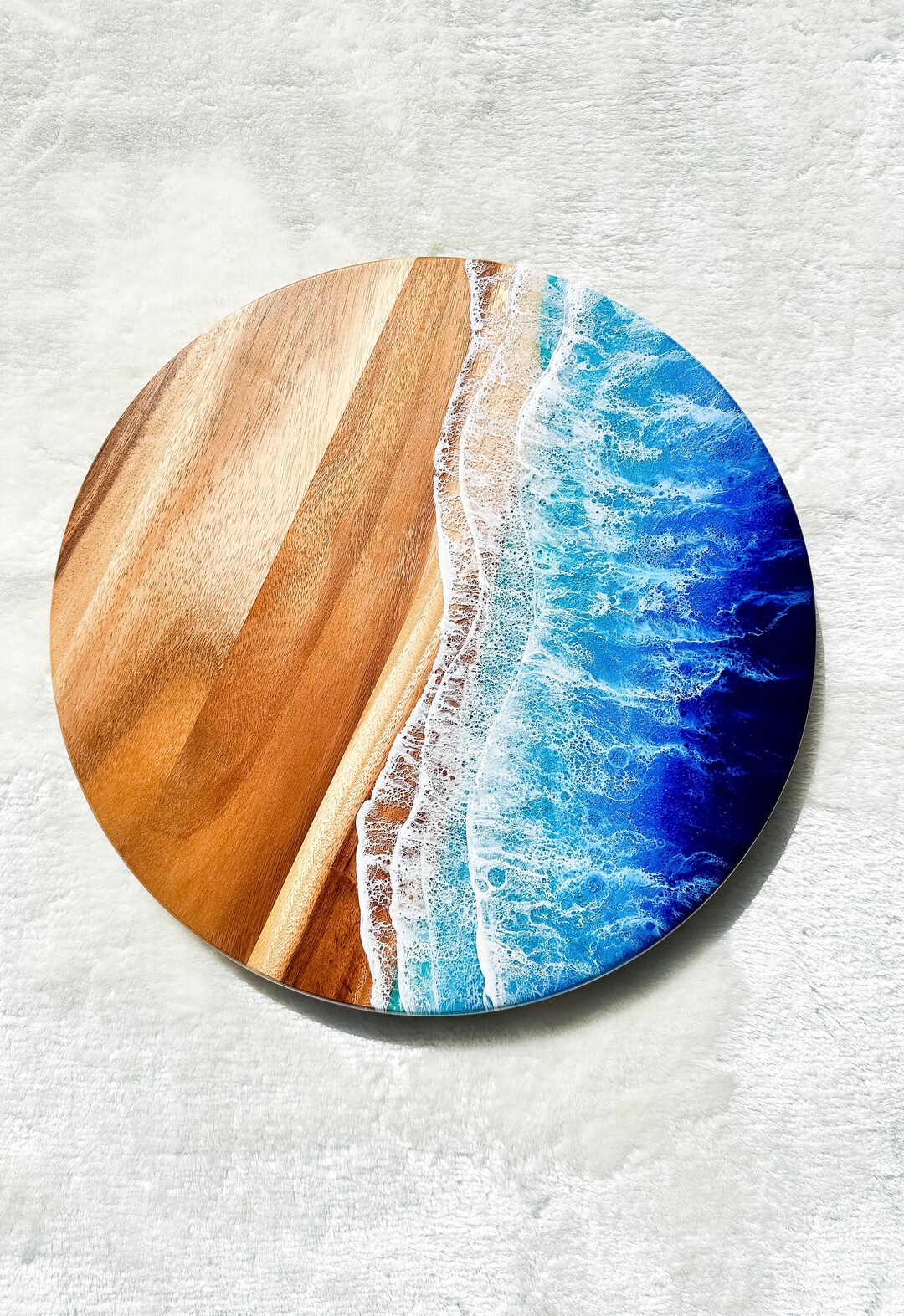 Personalized Lazy Susan , Wood Engraved Lazy Susan Gift, Beach Wedding ...