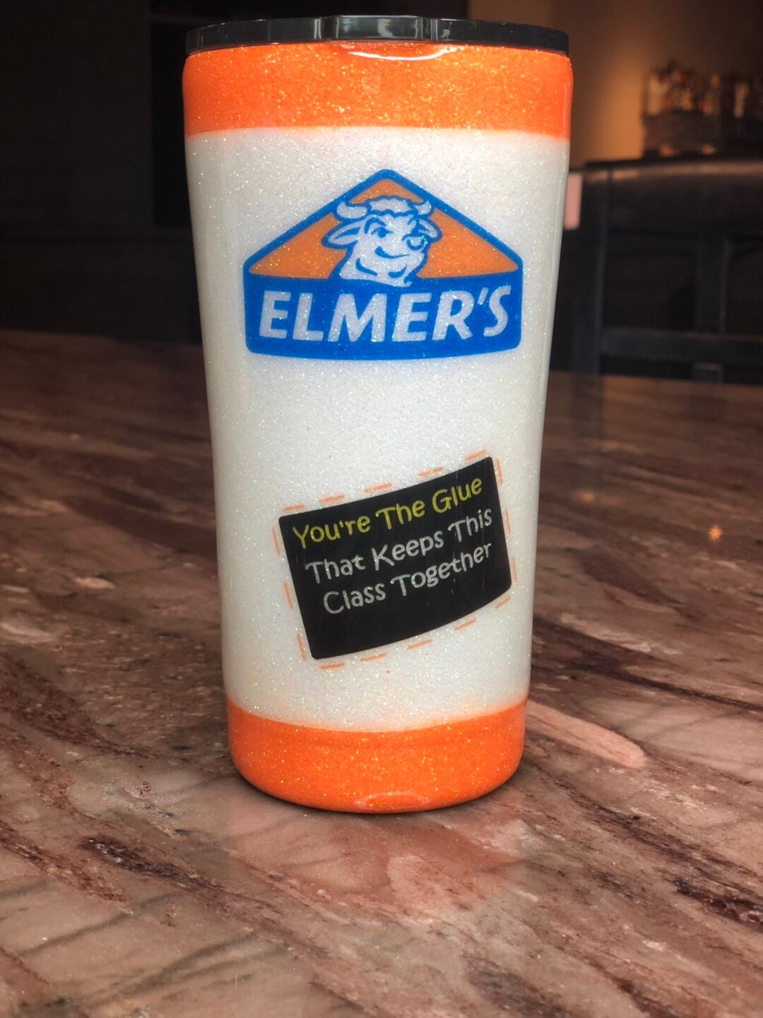 Teacher Glue Stick Tumbler 20 Oz Customized to Your Teachers Name ...