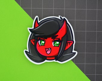 Love Demon Holographic Vinyl Waterproof Sticker Succubus Monster Girl ...