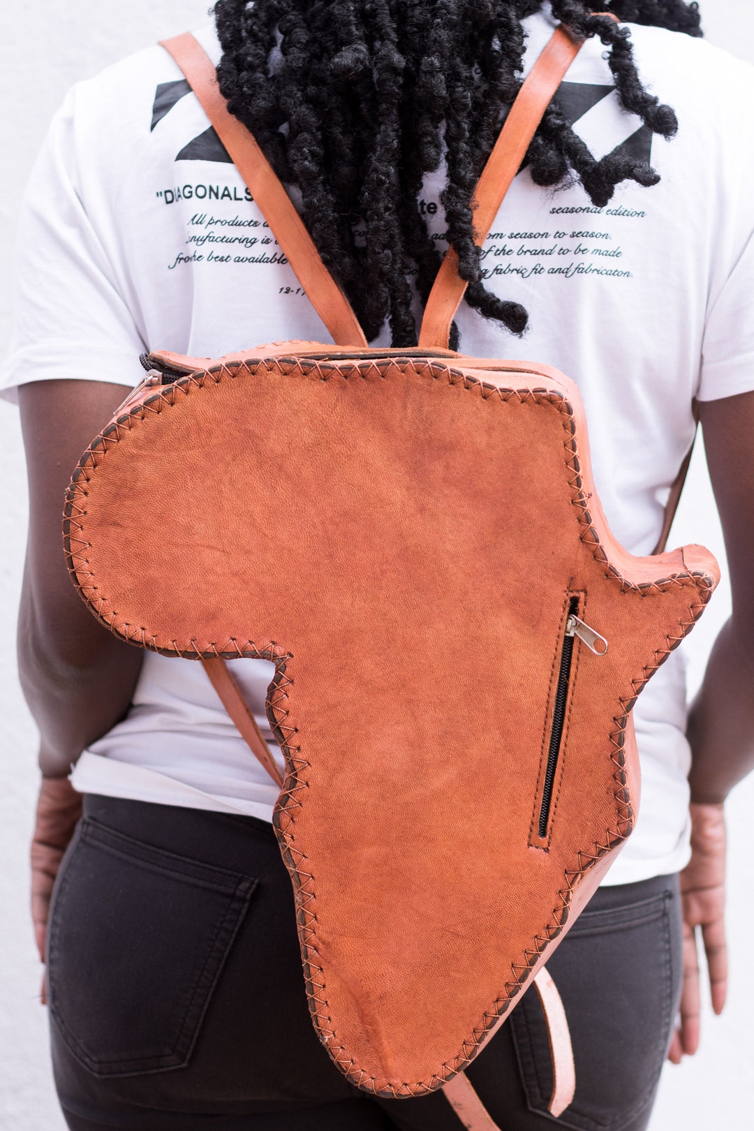 African Backpack Leather Backpack Handmade Backpack - Etsy