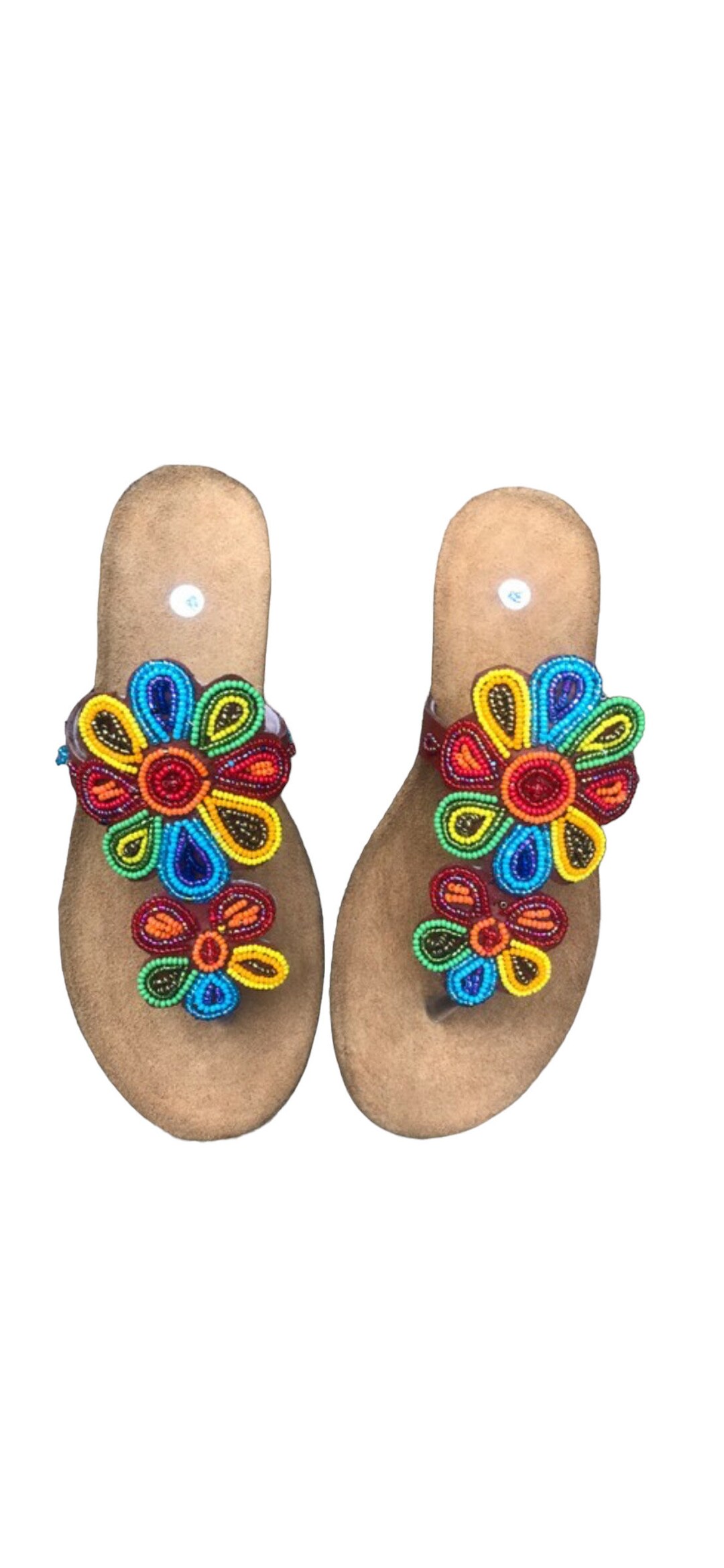 ON SALE African Summer Sandals, Masai Beaded Sandals, African Leather ...