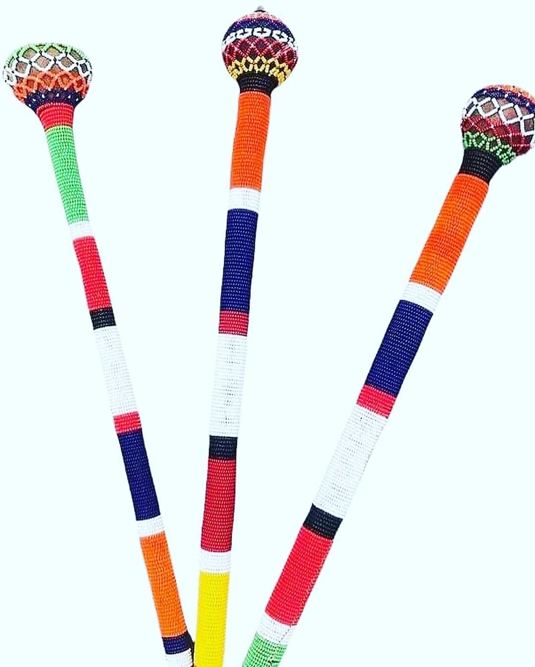 Maasai Rungu, Maasai Stick, Olive Wood Beaded Stick, Home Decor - Etsy