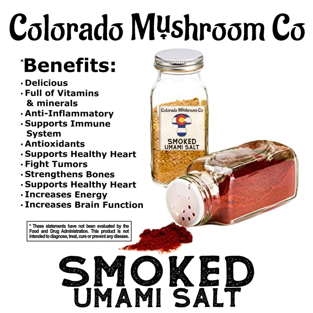 Smoked Umami Salt Mushroom Salt/seasoning Colorado - Etsy