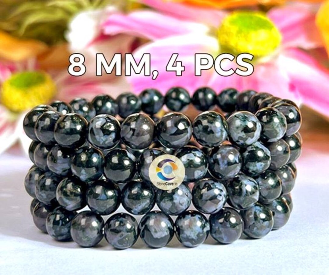 8 MM Merlinite Bracelet Lot (4 Pcs), 4piece Stretchable Bracelet - Etsy