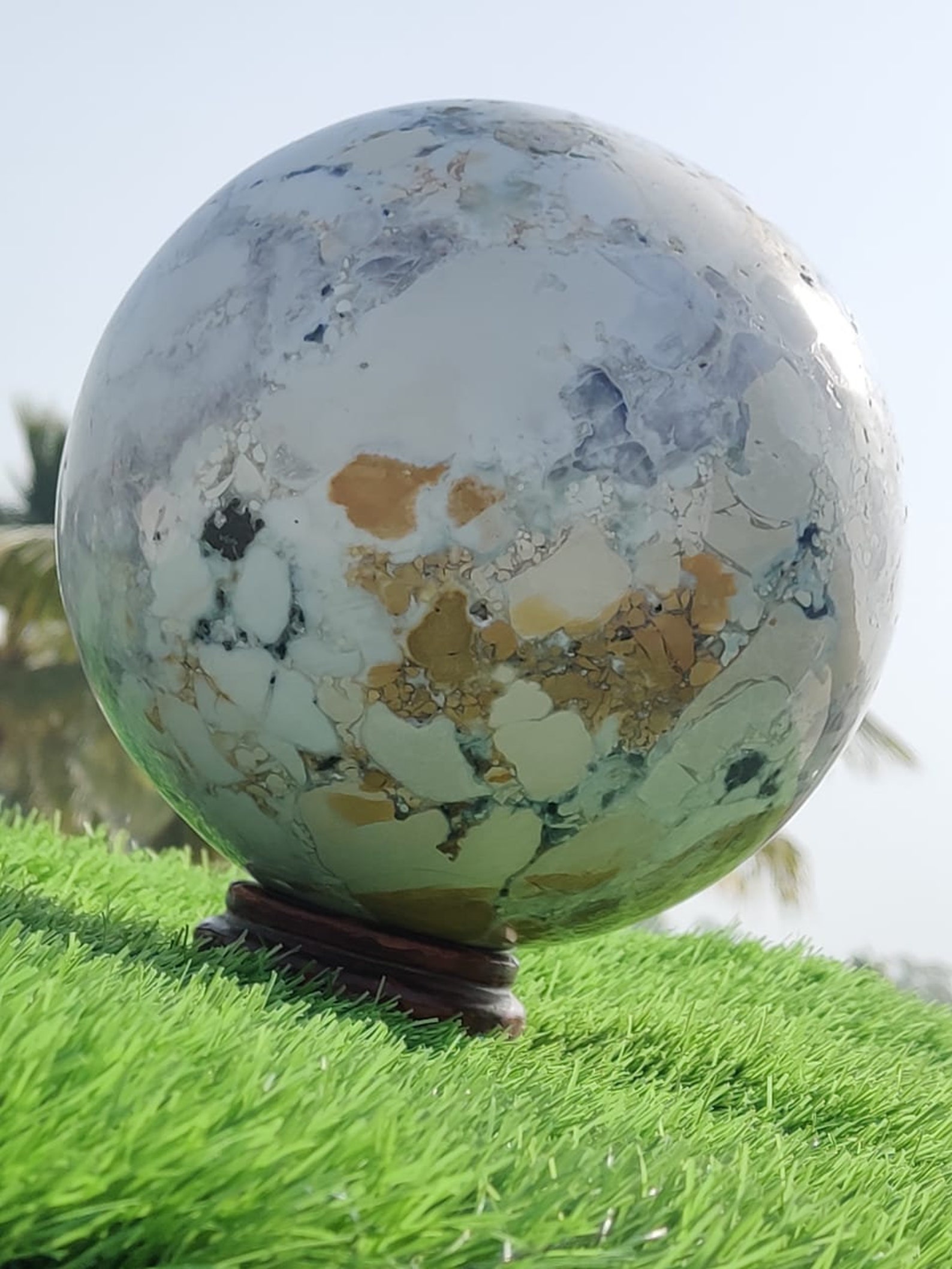 Huge King Cobra Jasper Stone Sphere Ball Orb 200mm Promote | Etsy